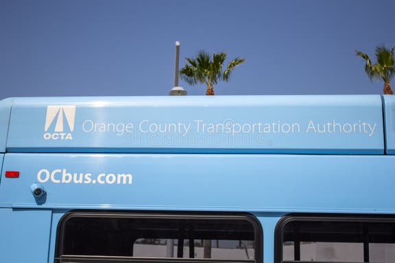 OCTA transit bus editorial photo. Image of landscape - 156793231