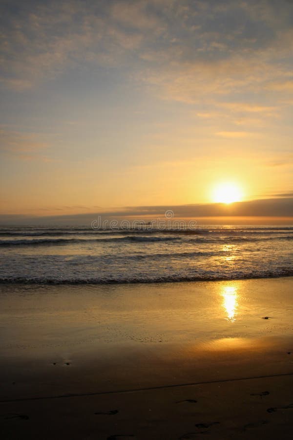 Look Sunset Beach Sea Nature Surf Stock Image - Image of sunlight ...