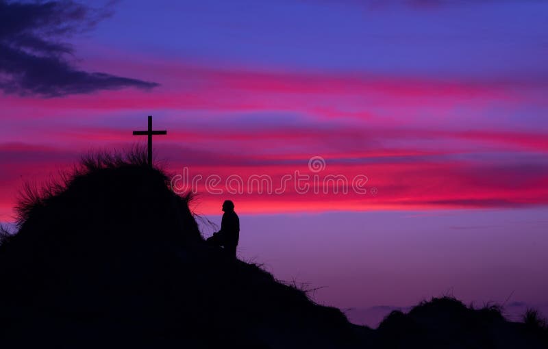 155 Man Kneeling Cross Jesus Christ Stock Photos - Free & Royalty-Free ...