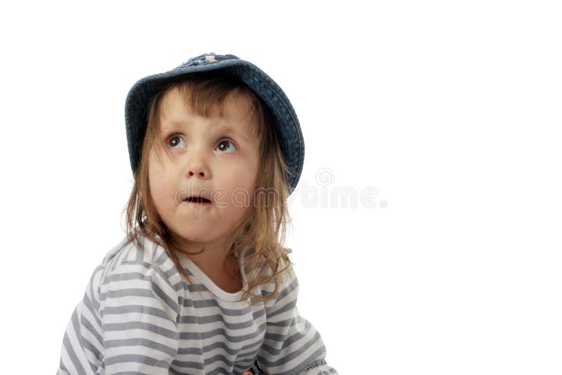 Look up stock image. Image of face, jeans, cold, isolated - 16259925