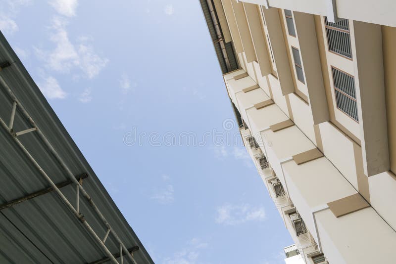 Look Up Building Apartment. Stock Image - Image of look, buildings ...