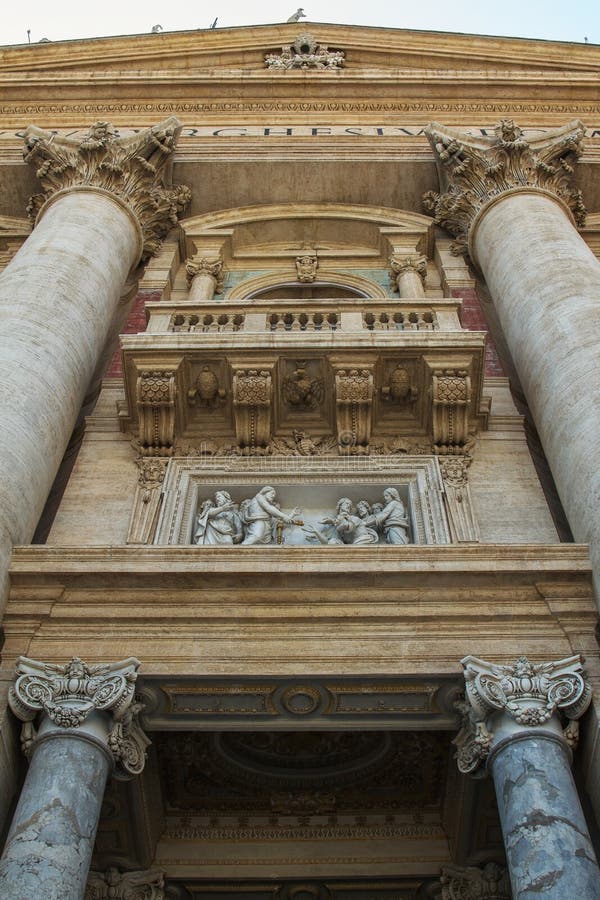 Look Up To Main Balcony, St. Peter S Basilica Editorial Stock Image ...