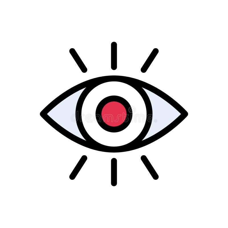 Look Vector Colour Line Icon Stock Vector - Illustration of business ...