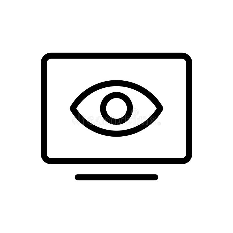 Look vector thin line icon stock vector. Illustration of premium ...