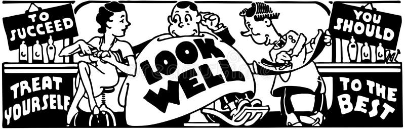 Look Well stock vector. Illustration of hairdressers - 42096563