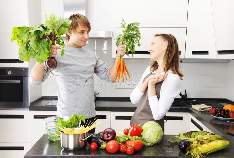 Look what I got! stock photo. Image of cooking, smile - 15122882