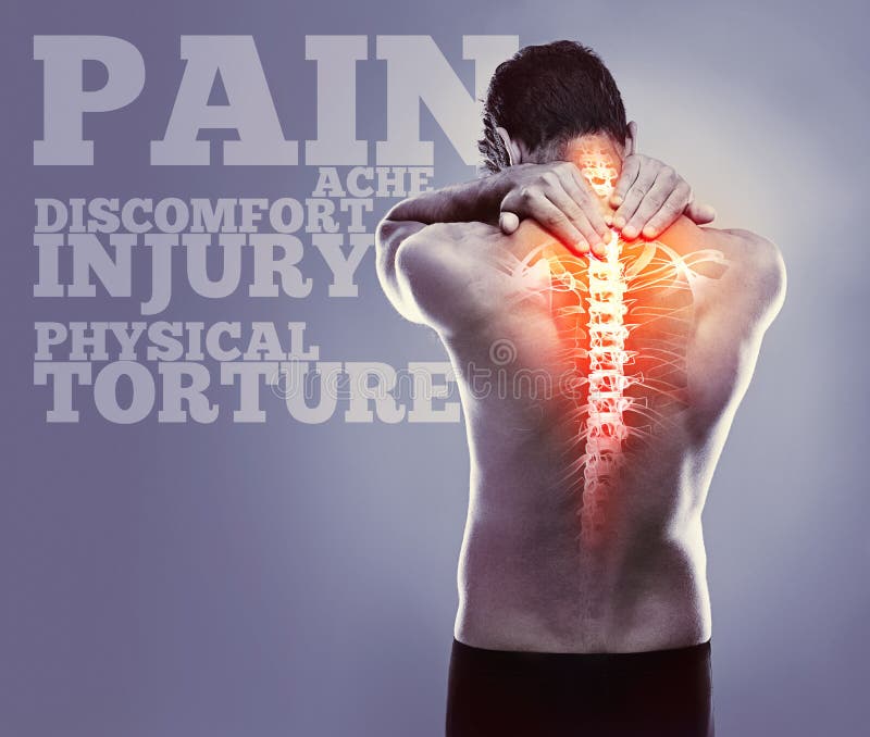 Look after Your Back. a Graphic Illustration Depicting a Back Injury ...