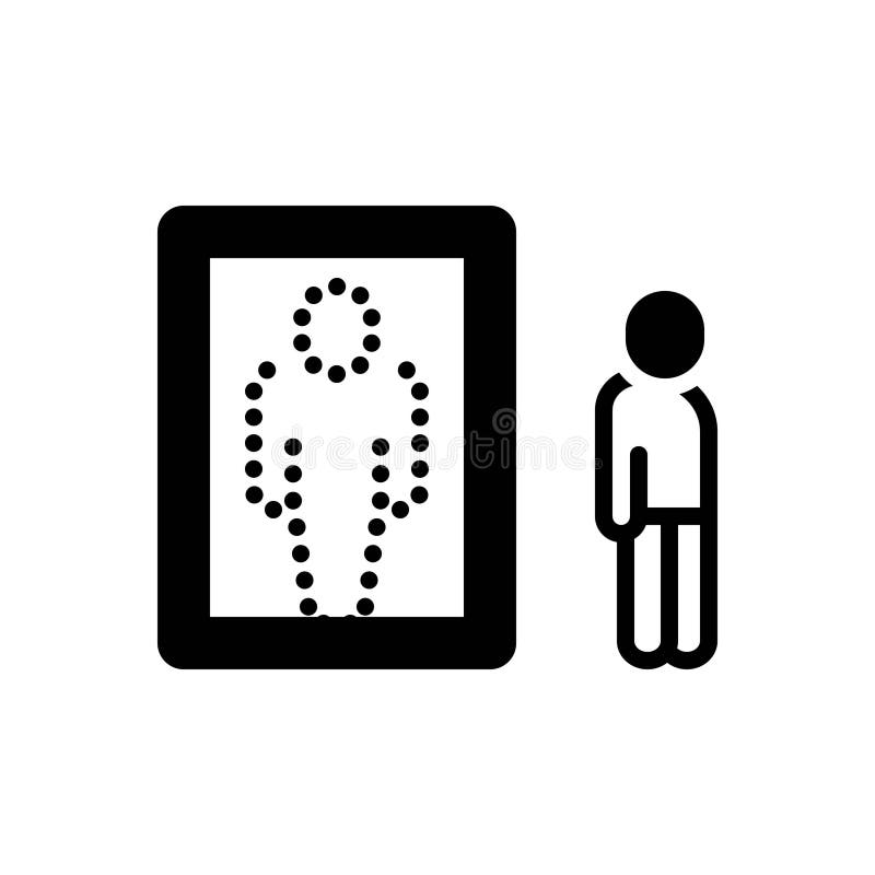 Black Solid Icon for Looked, Aspect and Mirror Stock Vector ...