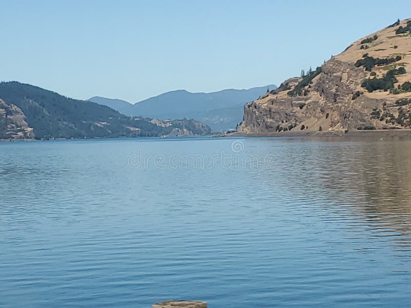 Slight Ripples on the Open Lake Stock Photo - Image of shore, entrance ...