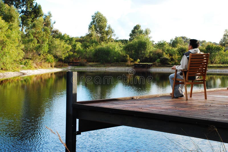 Looking afar stock photo. Image of hope, lakeview, future - 12453966