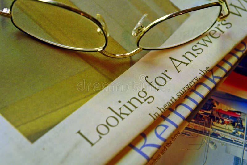 Looking for answers stock image. Image of news, current - 931559