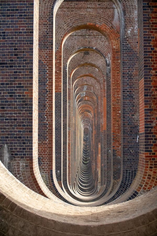Through the Arches of the Ouse Valley Viaduct Stock Photo - Image of ...
