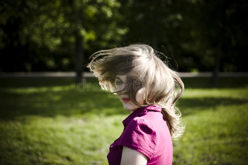 Looking Back stock photo. Image of human, adult, hair - 5326222