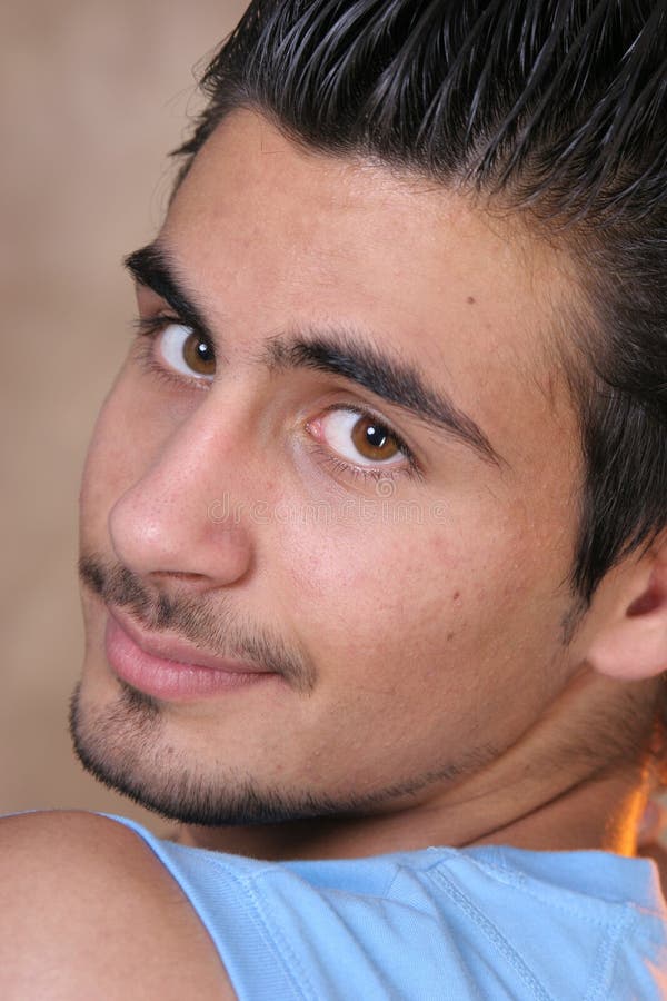 Happy Man stock photo. Image of sporty, beauty, hair, portrait - 741096