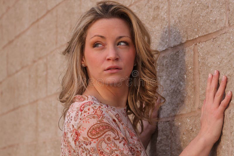 Looking back stock photo. Image of look, jeans, glass - 7439994