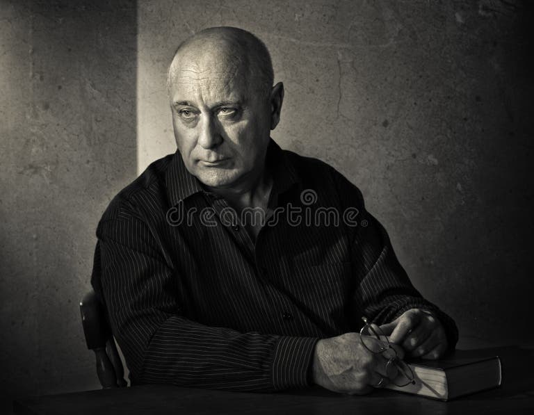 Looking Back stock image. Image of sepia, male, intellectual - 9044885