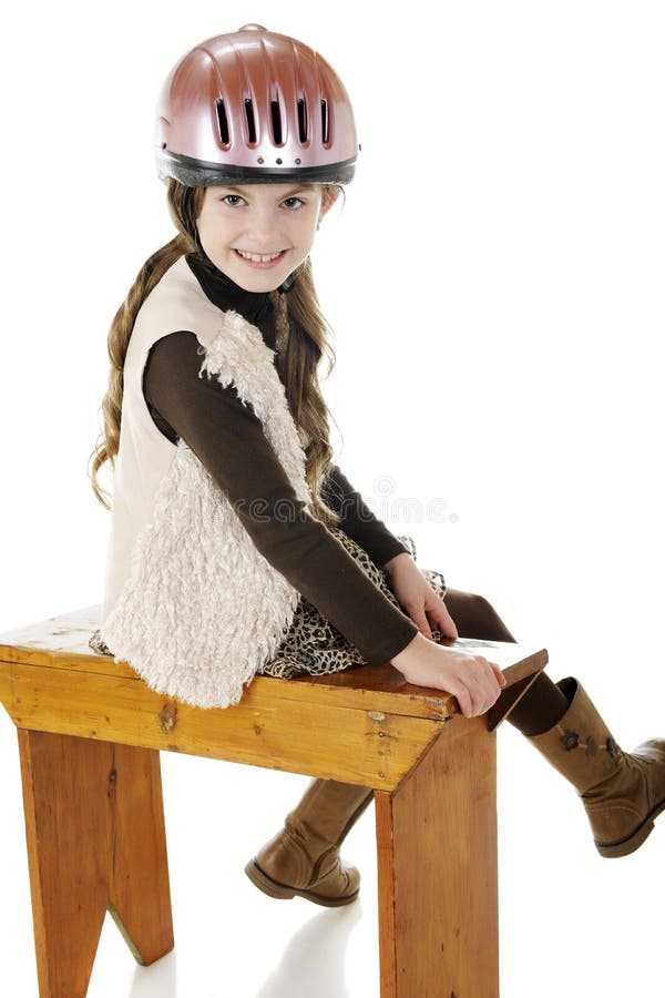 Looking Back from the Bench Stock Photo - Image of background, girl ...