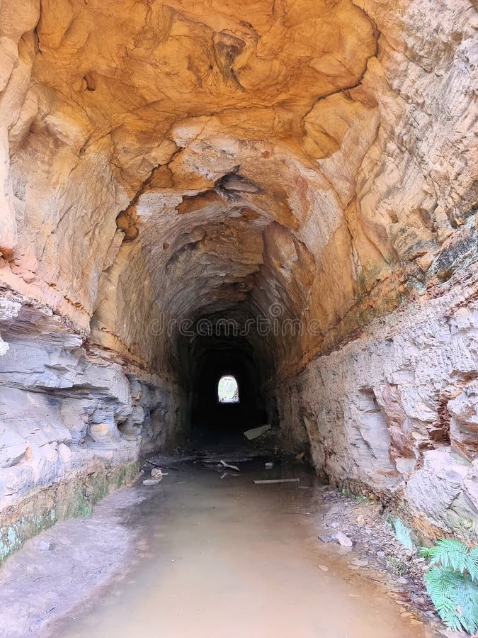 Looking through the Box Vale Abandoned Railway Tunnel Stock Photo ...