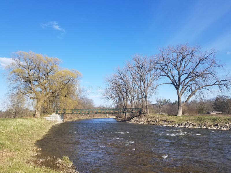 Looking at a Bridge from a Distance Stock Photo - Image of reservoir ...