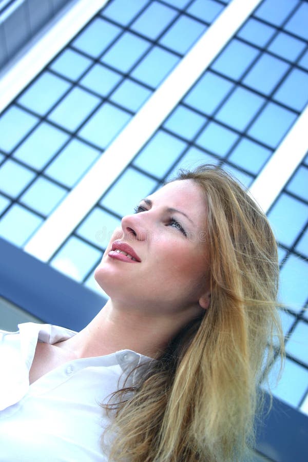 Looking at a Bright Future. Stock Photo - Image of casual, environment ...