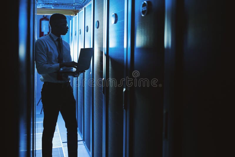 Looking for Chinks in Our Digital Armor. a Young Man Working in an it ...