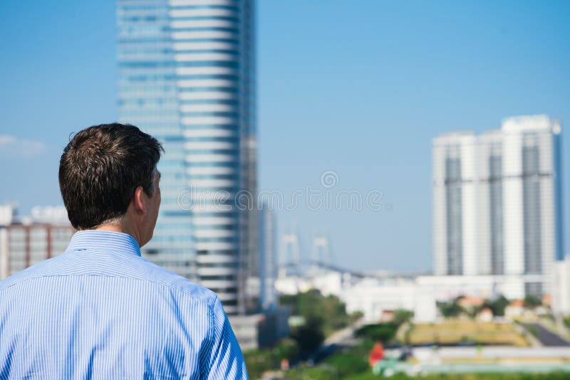 Looking at the city stock photo. Image of entrepreneur - 53233810