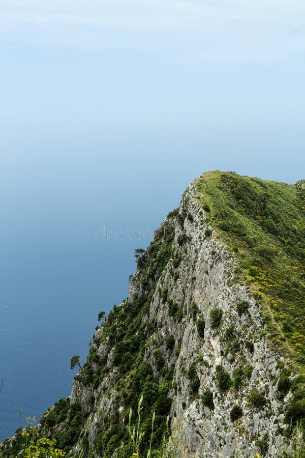 Cliffs of Capri stock photo. Image of vacation, coast - 102220400