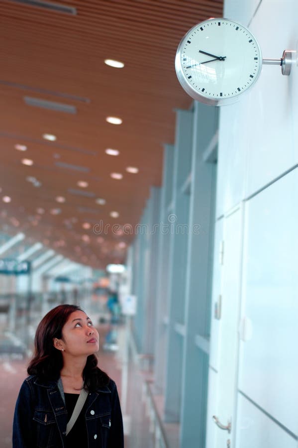 Looking at clock stock photo. Image of departure, time - 106682