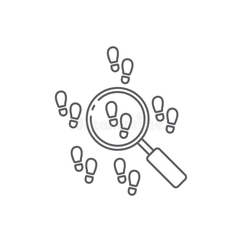 Looking for clues stock illustration. Illustration of glass - 6771347