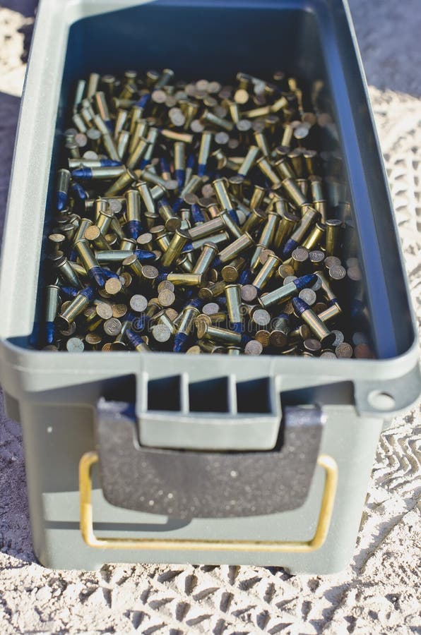 Looking Down into a Ammo Case Full of Shells Editorial Stock Image ...