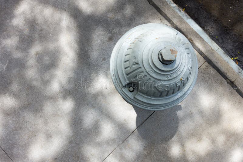 Urban City Fire Hydrant Top View Looking Down Stock Image - Image of ...