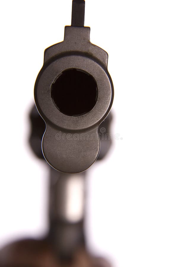 Looking down barrel of gun stock image. Image of goal - 11742997