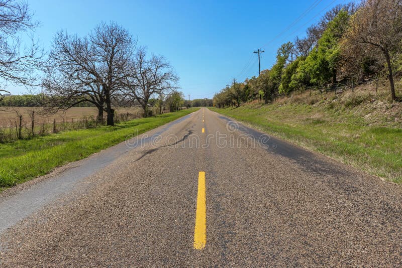 Looking Down a Country Road Stock Photo - Image of looking, peaceful ...