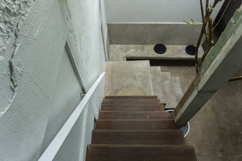High Angle Above the Stairs in Cafe, CHIANG MAI, THAILAND Stock Photo ...