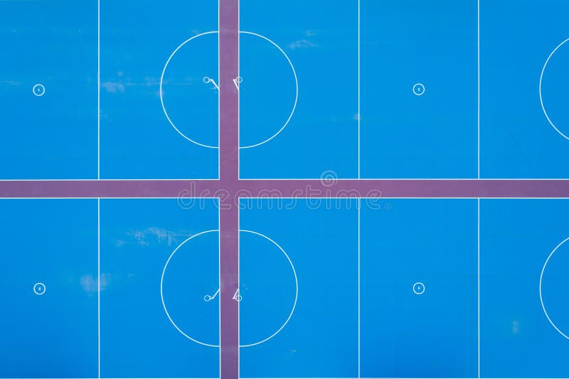 Looking Down at New Blue Netball Courts Stock Photo - Image of travel ...