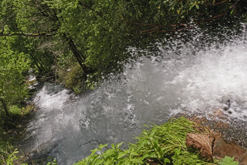 Rushing Waterfall in Georgia Mountains Stock Image - Image of atlanta ...