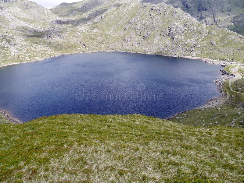 Looking Down To Levers Water, Coniston, Lake District Stock Image ...