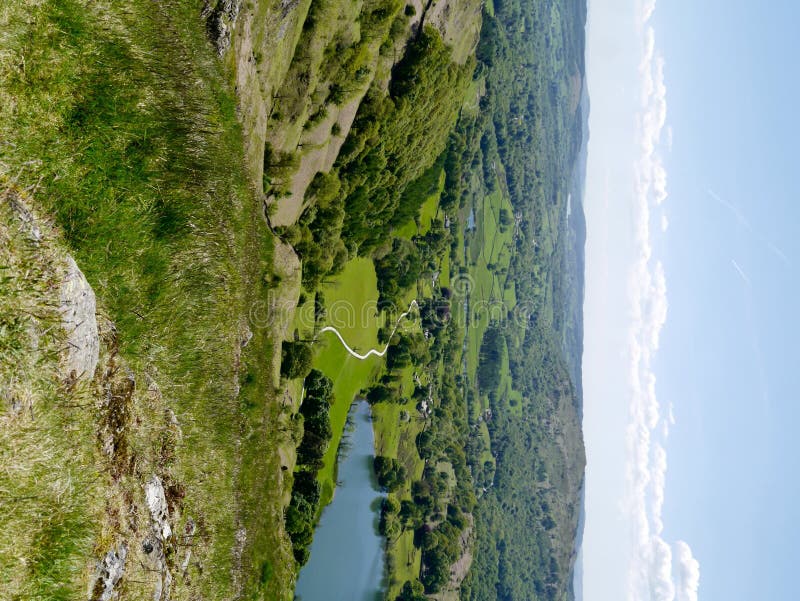 Looking Down To Loughrigg Area, Lake District Stock Photo - Image of ...