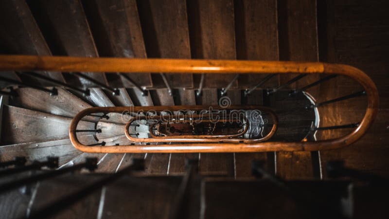 Looking Down from the Top of the Steps Stock Image - Image of ...