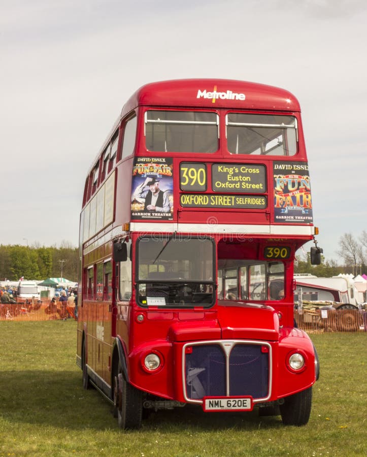 London Red Double Decker Bus Editorial Stock Photo - Image of public ...