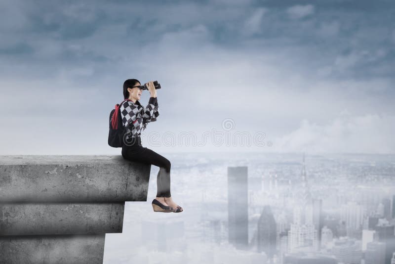 Looking at future concept stock photo. Image of happy - 40767360