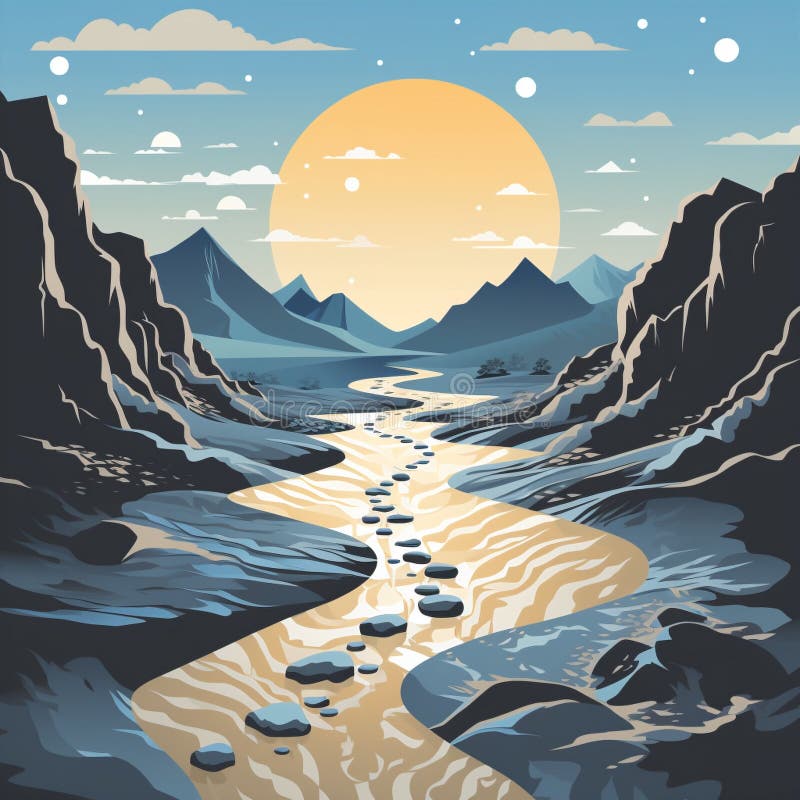 Through the Looking Glass: an Exploration of Fossilized Tracks Stock ...