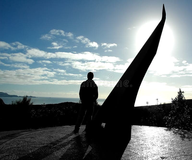Looking at the horizon. stock photo. Image of marine, beautiful - 1349744