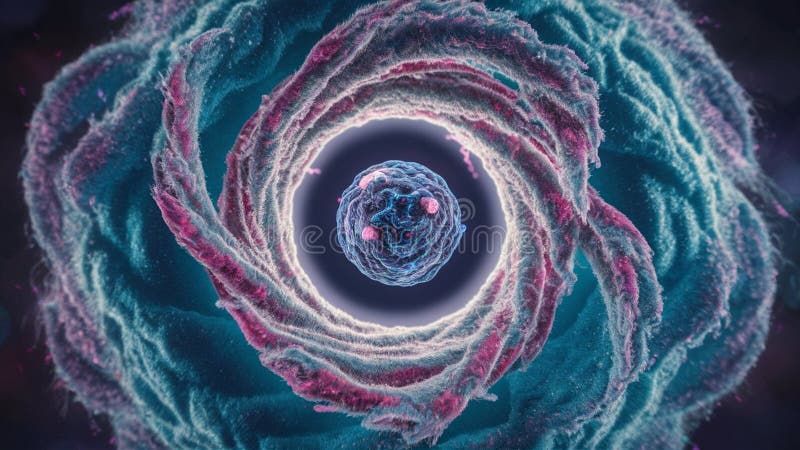 Looking Inside the Atom Nucleus, Protons, Neutrons, Electrons. Atomic ...