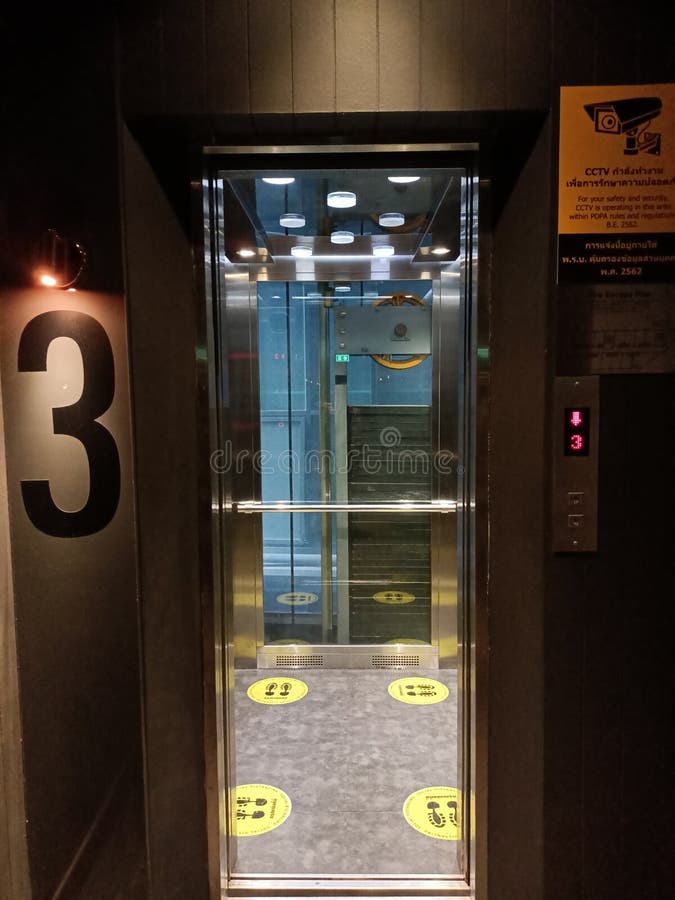 Looking Inside the Elevator, the Ordinary Hotel Bangkok Stock Image - Image of hotel, elevator ...