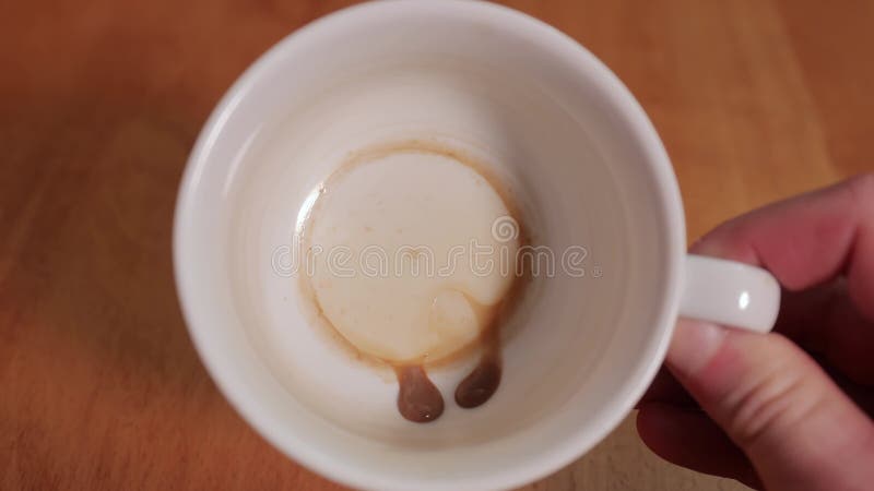 Running Out of Coffee, Empty Cup Stock Video - Video of longing, check ...