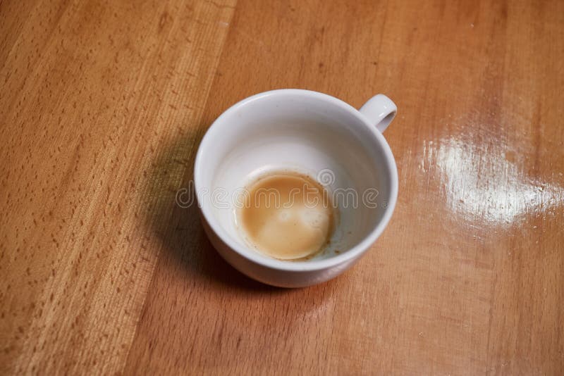 Running Out of Coffee, Empty Cup Stock Image - Image of bored, gone ...