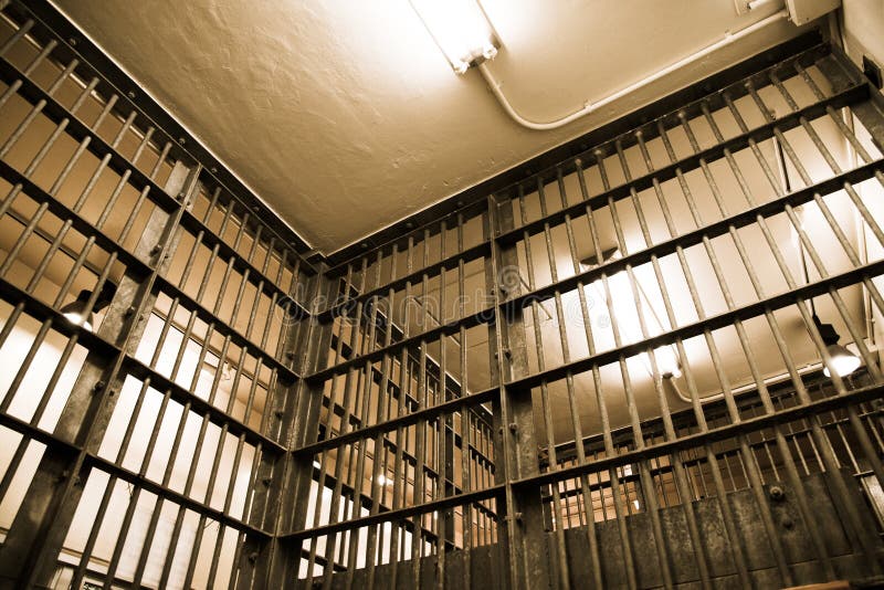 Looking Inside an Iron Cage Stock Photo - Image of dungeon, building ...