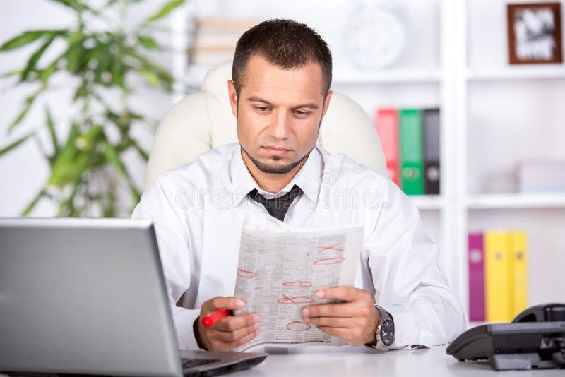 Looking for a job stock photo. Image of money, business - 46094190