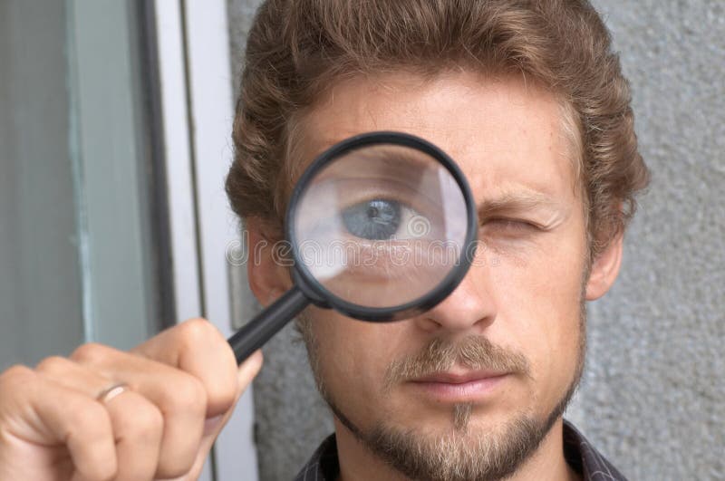 Looking man stock image. Image of curiosity, eyes, explorer - 2988055